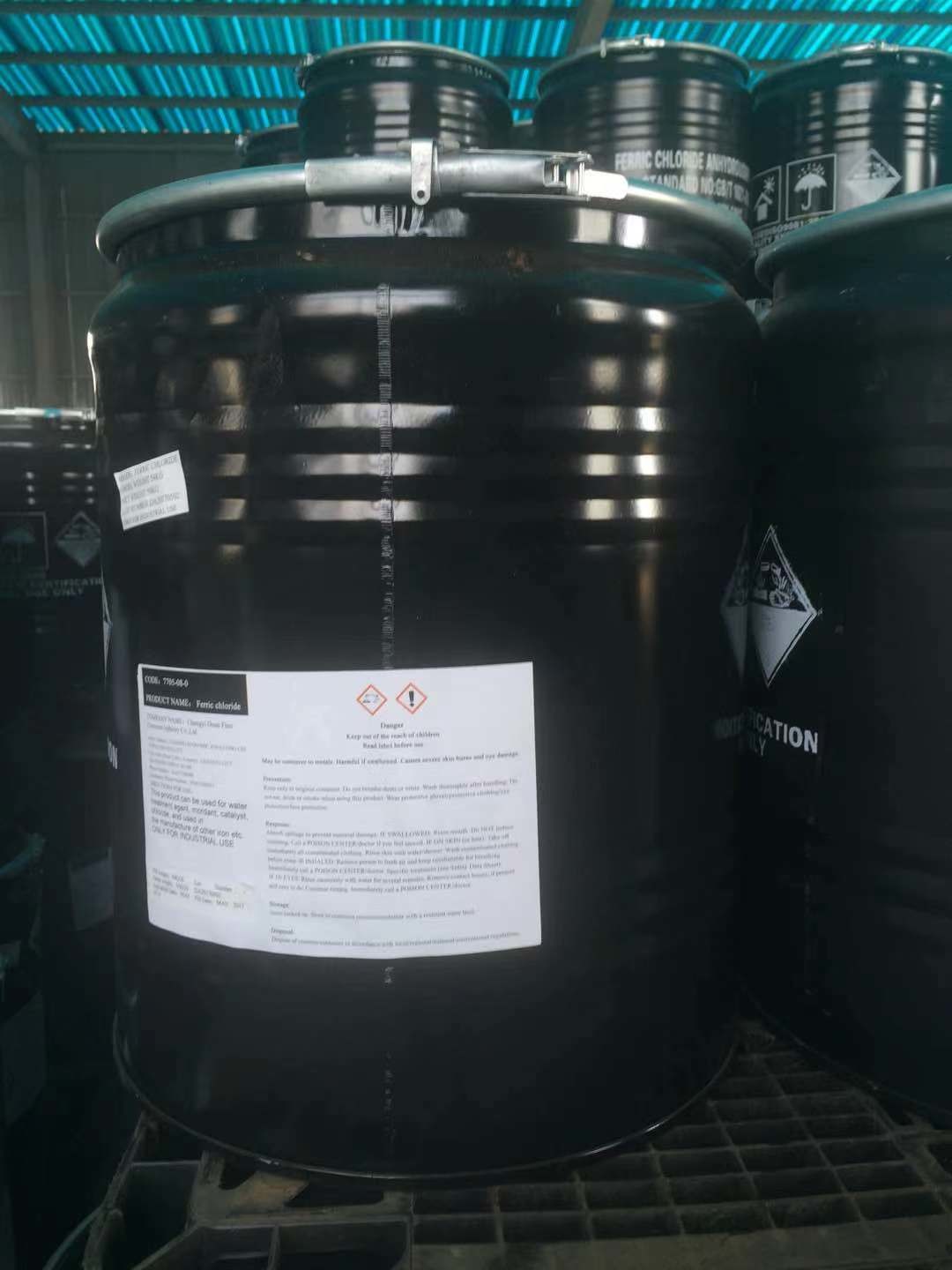 Soluble anhydre du chlorure FeCl3 ferrique de 96% dans l'eau 7705-08-0